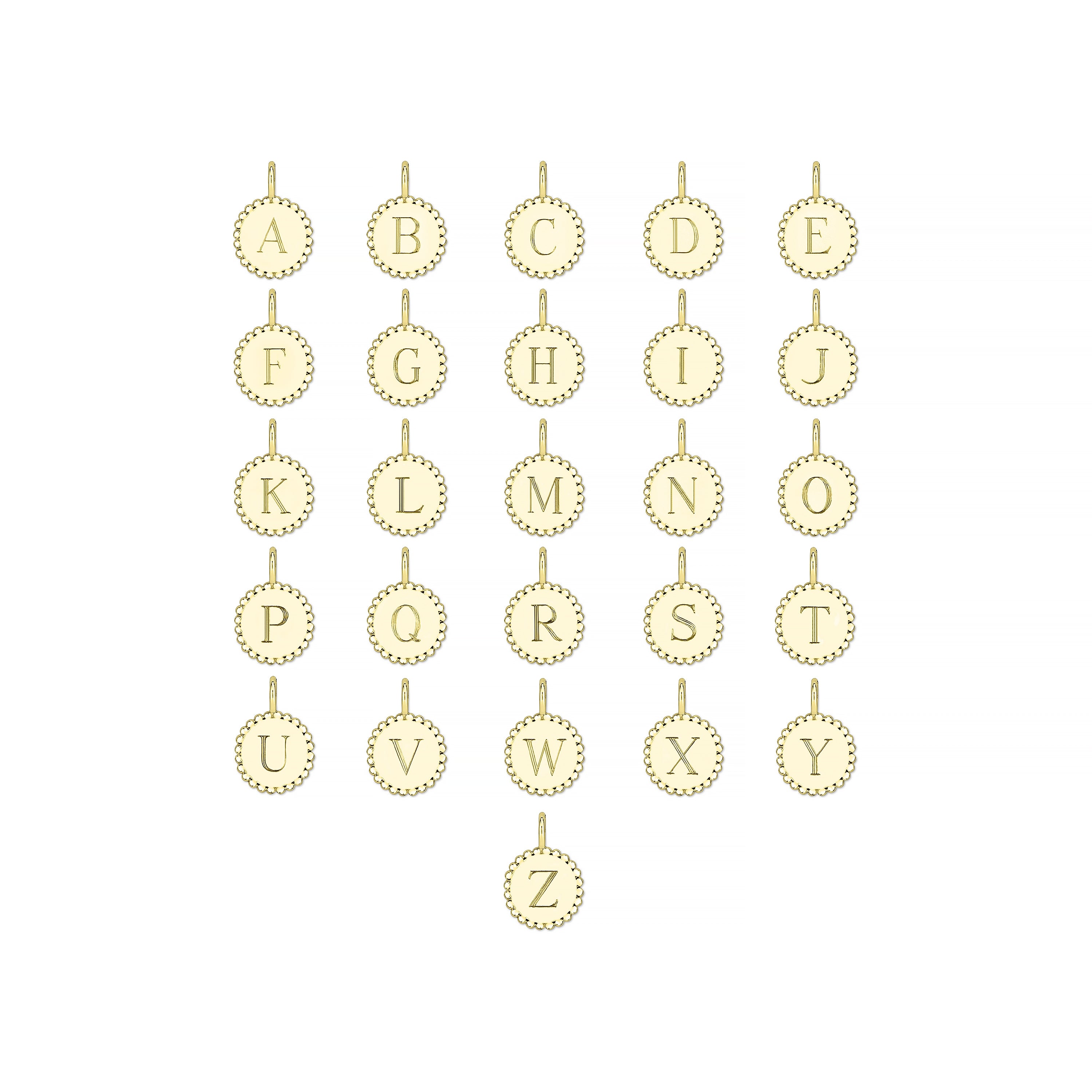 SARAH CHLOE PERSONALIZED MADI INITIAL PENDANT